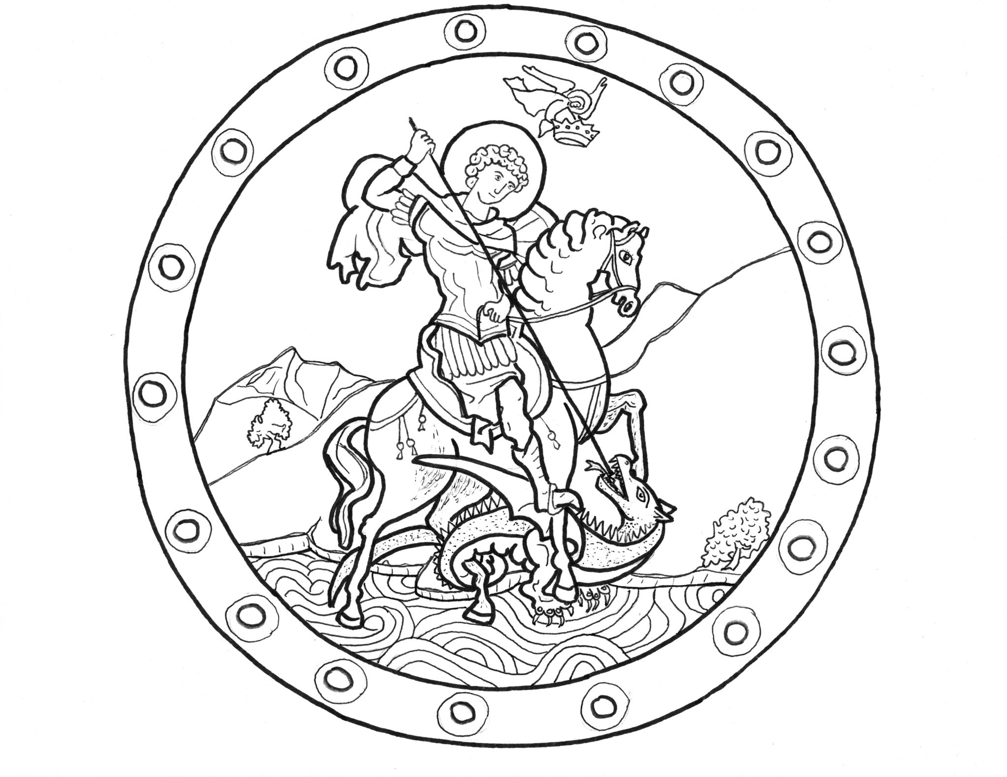 Coloring pages for April – Sparks 4 Orthodox Kids